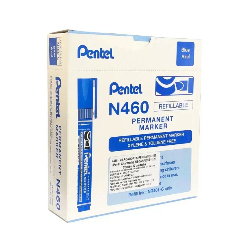 Marcador Permanente N460-c Azul Pentel